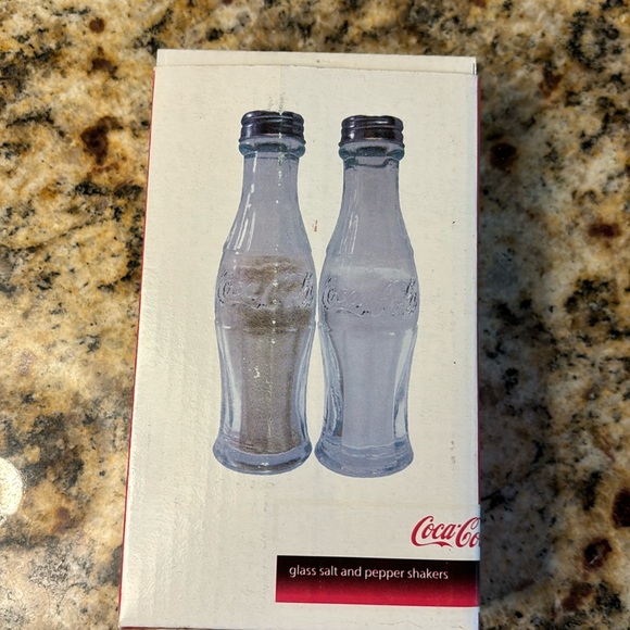Coca Cola | Kitchen | Coca Cola Glass Bottles Salt And Pepper Shakers ...